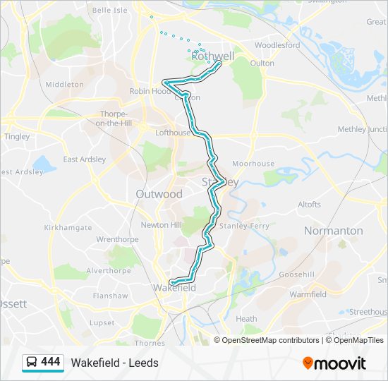 444 Route: Schedules, Stops & Maps - Bus Station (Updated)