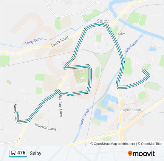 476 Route: Schedules, Stops & Maps - Selby (Updated)