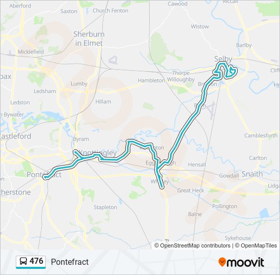476 Route: Schedules, Stops & Maps - Pontefract (Updated)