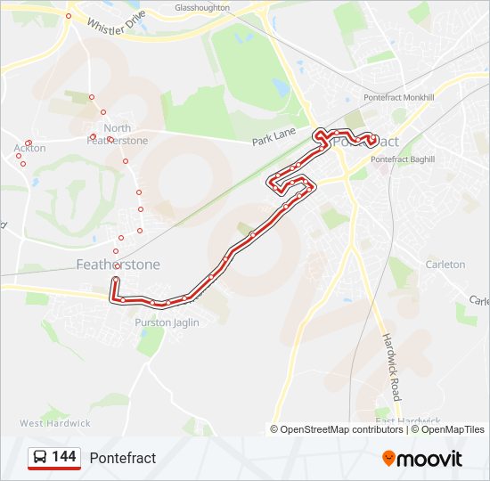 144 Route: Schedules, Stops & Maps - Pontefract (Updated)