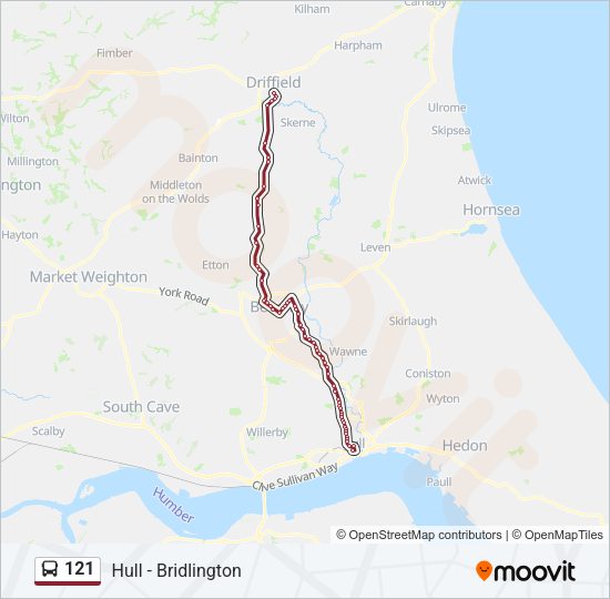 121 Route: Schedules, Stops & Maps - Carr Lane (Primark) (Updated)