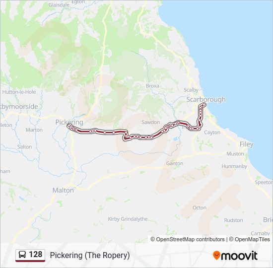 128 Route: Schedules, Stops & Maps - Pickering (The Ropery) (Updated)