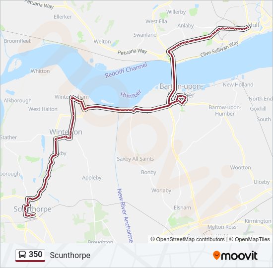 350 Route: Schedules, Stops & Maps - Scunthorpe (Updated)