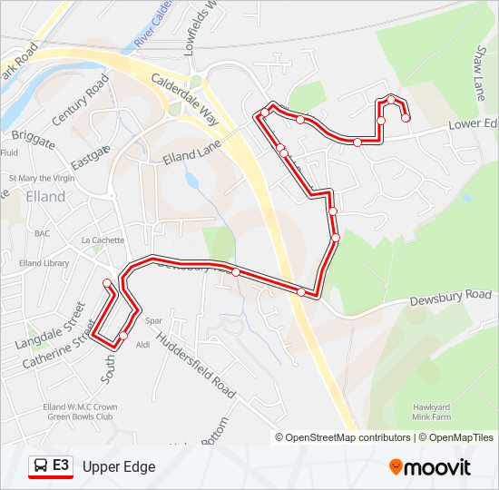 e3 Route: Schedules, Stops & Maps - Upper Edge (Updated)