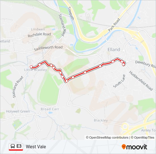 E3 Route: Schedules, Stops & Maps - West Vale (Updated)