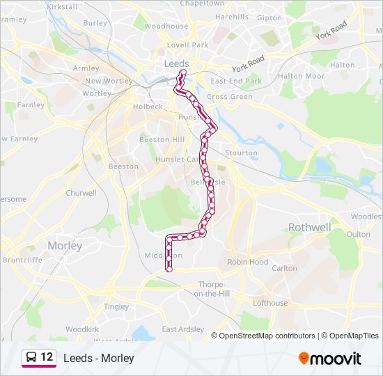 12 Route: Schedules, Stops & Maps - Middleton (Updated)