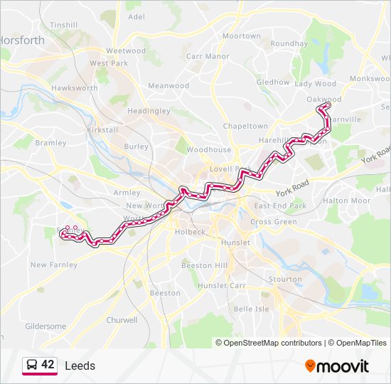 42 Route: Schedules, Stops & Maps - Oakwood (Updated)