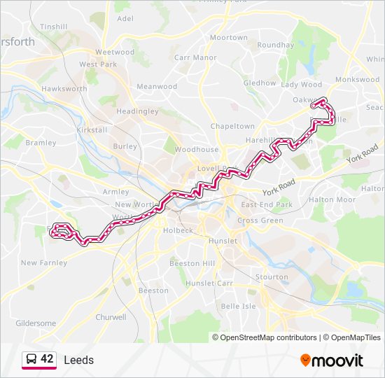 42 Route: Schedules, Stops & Maps - Old Farnley (Updated)