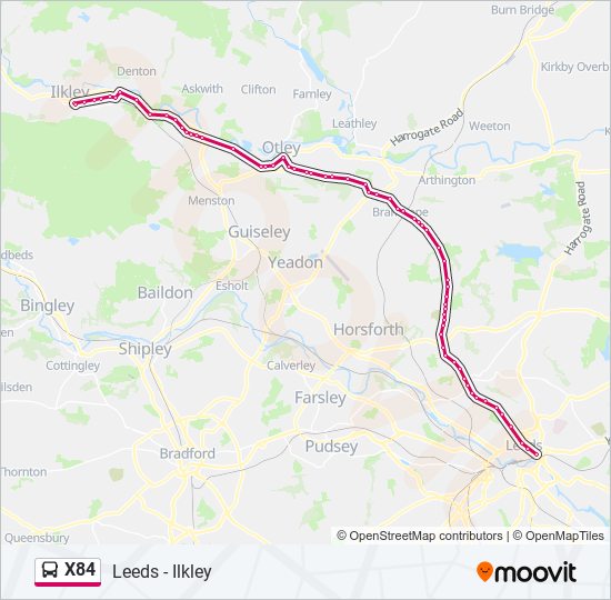 x84 Route: Schedules, Stops & Maps - Ilkley (Updated)