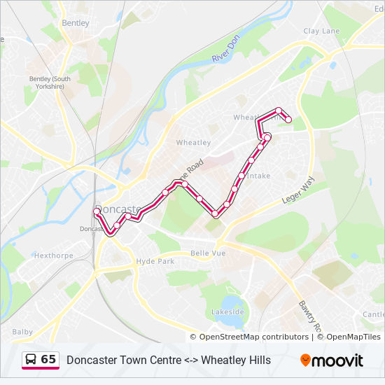 65 Route Schedules Stops Maps Doncaster Town Centre Wheatley 65-route-schedules-stops-maps-doncaster-town-centre-wheatley