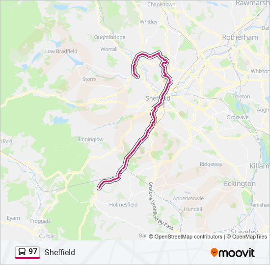 97 Route: Schedules, Stops & Maps - Totley (Updated)