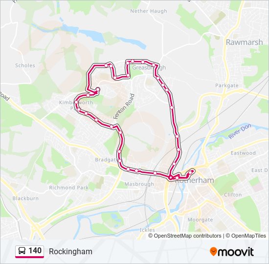 140 Route: Schedules, Stops & Maps - Rockingham (Updated)