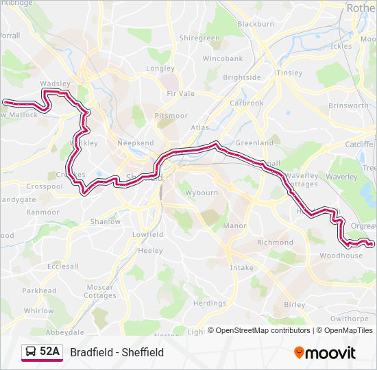52a Route: Schedules, Stops & Maps - Loxley Road (Updated)