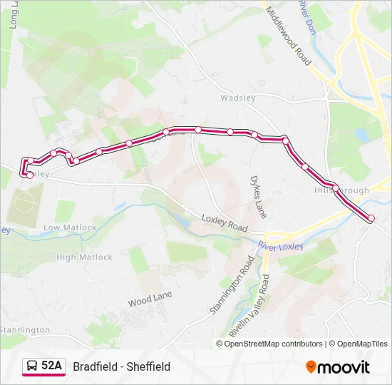 52A Route: Schedules, Stops & Maps - Hillsborough Intc (Updated)