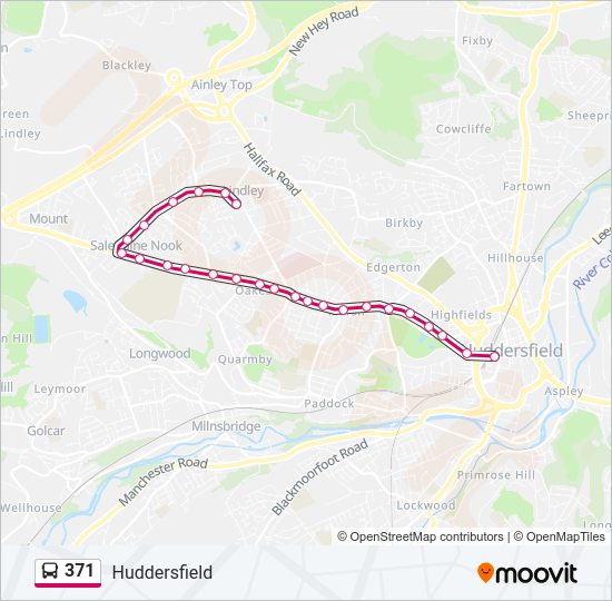371 Route: Schedules, Stops & Maps - Huddersfield Town Centre (Updated)
