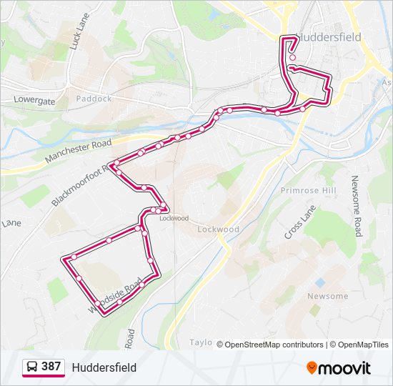 387 Route: Schedules, Stops & Maps - Beaumont Park (Updated)