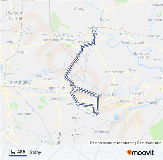 486 Route: Schedules, Stops & Maps - Selby (Updated)