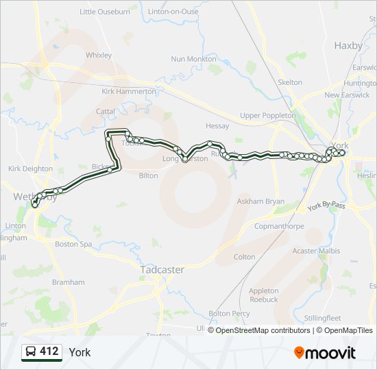 412 Route: Schedules, Stops & Maps - York (Updated)