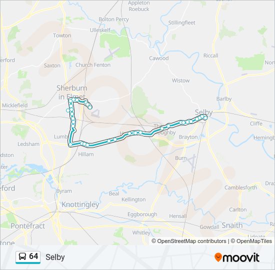 64 Route: Schedules, Stops & Maps - Selby (Updated)