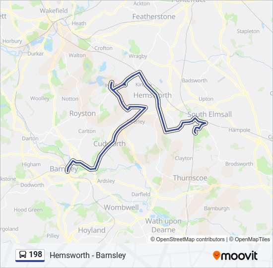 198 Route: Schedules, Stops & Maps - Barnsley Town Centre (Updated)