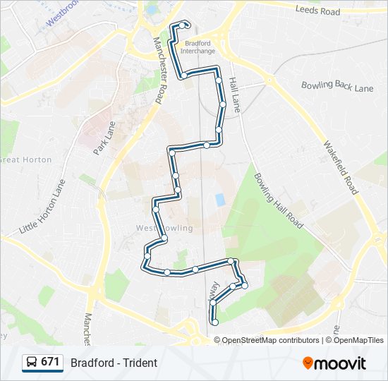 671 Route: Schedules, Stops & Maps - West Bowling (Updated)