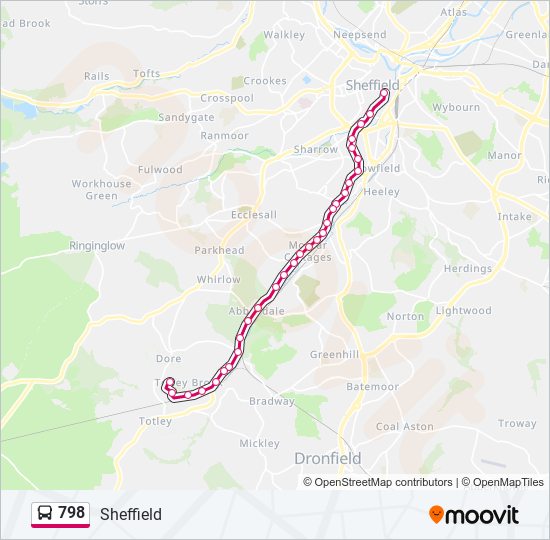 798 Route: Schedules, Stops & Maps - Sheffield Centre (Updated)