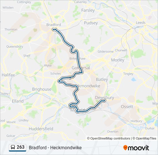 263 Route: Schedules, Stops & Maps - Dewsbury (Updated)