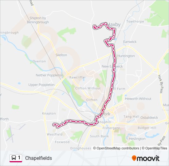 1 Route: Schedules, Stops & Maps - Chapelfields (Updated)