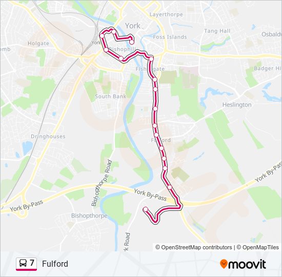 7 Route: Schedules, Stops & Maps - Fulford (Updated)