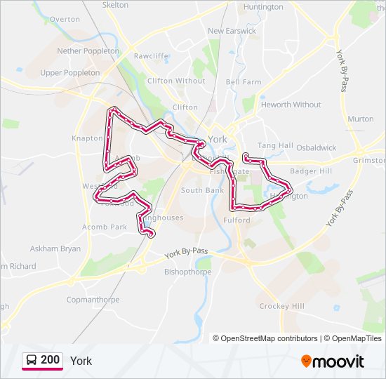 200 Route: Schedules, Stops & Maps - York (Updated)