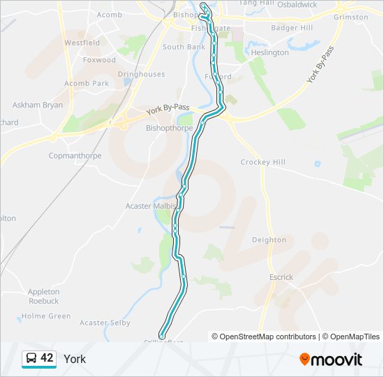 42 Route: Schedules, Stops & Maps - York (Updated)
