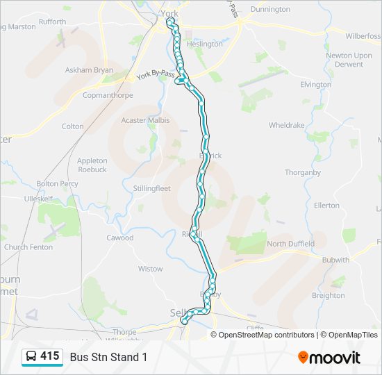415 Route: Schedules, Stops & Maps - Bus Stn Stand 1 (Updated)