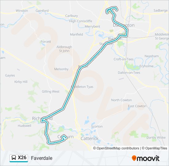 x26 Route: Schedules, Stops & Maps - Faverdale (Updated)