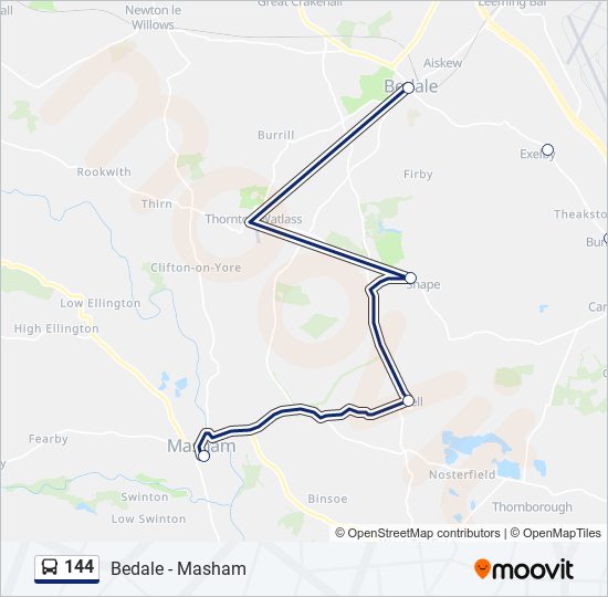 144 Route: Schedules, Stops & Maps - Masham (Updated)