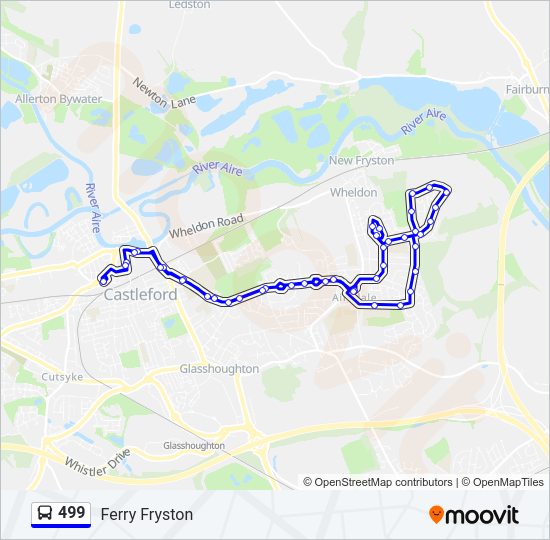 499 Route: Schedules, Stops & Maps - Ferry Fryston (Updated)