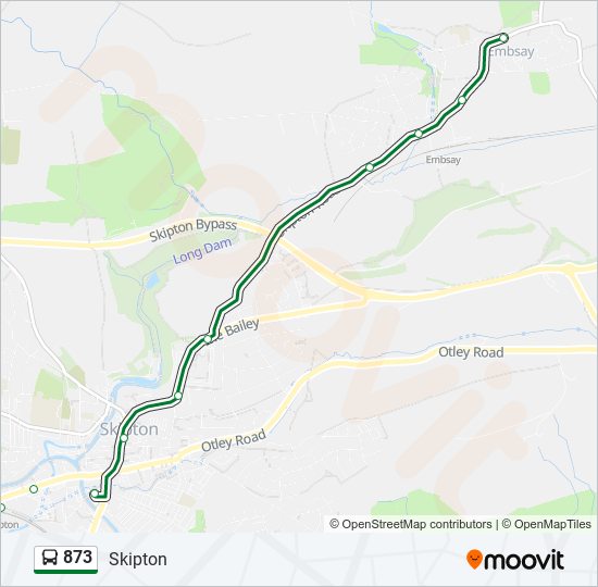 873 Route: Schedules, Stops & Maps - Skipton (Updated)