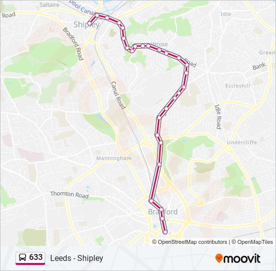 633 Route: Schedules, Stops & Maps - Bradford City Centre (Updated)