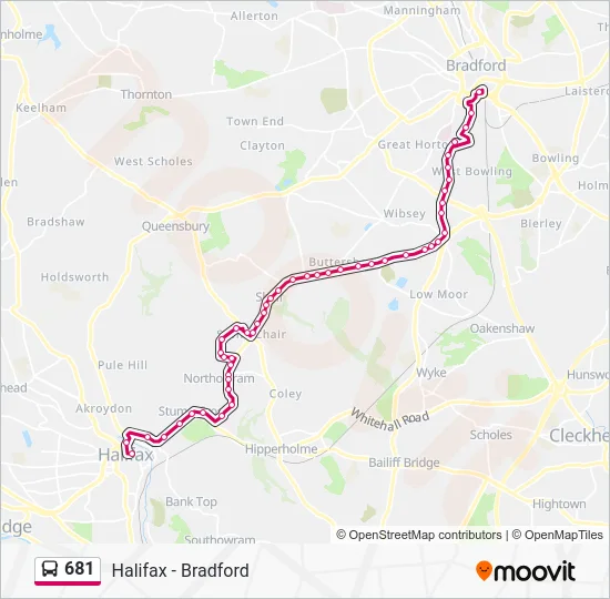 681 Route: Schedules, Stops & Maps - Bradford Intc (Updated)
