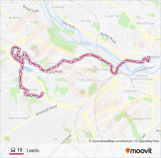 15 Route: Schedules, Stops & Maps - Old Farnley (Updated)