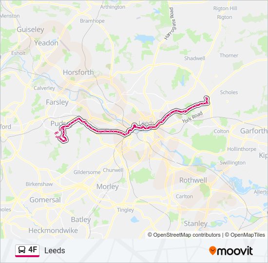 4f Route: Schedules, Stops & Maps - Seacroft (Updated)