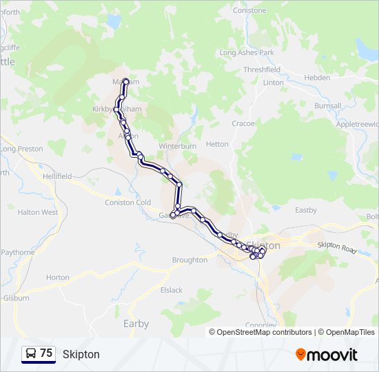75 Route: Schedules, Stops & Maps - Skipton (Updated)