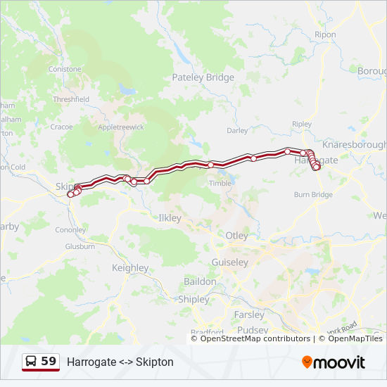 59 Route: Schedules, Stops & Maps - Skipton Harrogate (Updated)