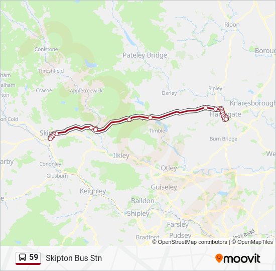 59 Route: Schedules, Stops & Maps - Skipton Bus Stn (Updated)