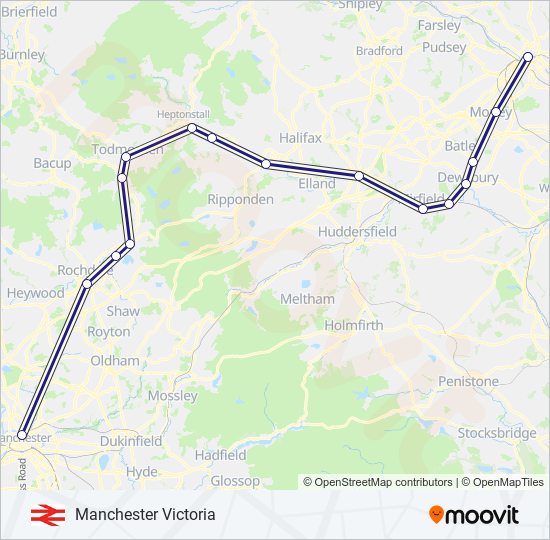 northern Route: Schedules, Stops & Maps - Manchester Victoria (Updated)