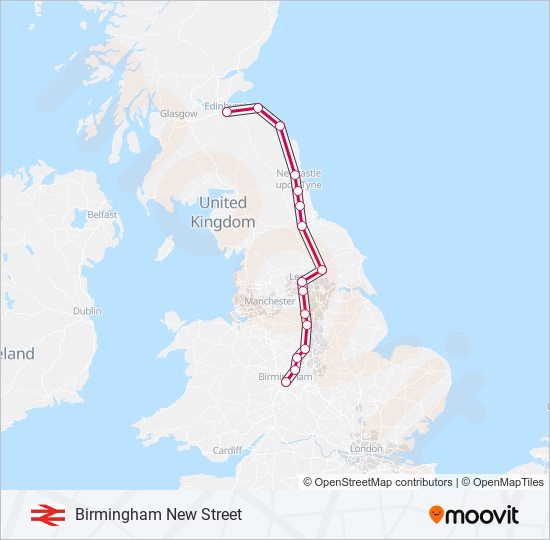 crosscountry Route: Schedules, Stops & Maps - Birmingham New Street ...