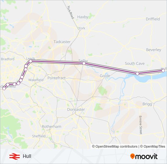 transpennine express Route: Schedules, Stops & Maps - Hull (Updated)