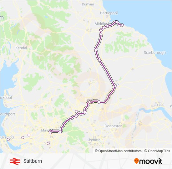 transpennine express Route: Schedules, Stops & Maps - Saltburn (Updated)
