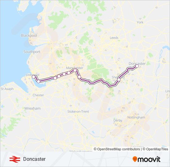 transpennine express Route: Schedules, Stops & Maps - Doncaster (Updated)