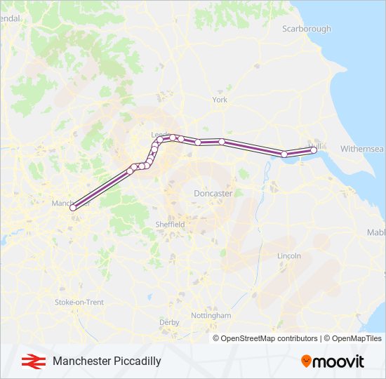 transpennine express Route: Schedules, Stops & Maps - Manchester ...
