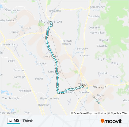 m5 Route: Schedules, Stops & Maps - Thirsk (Updated)